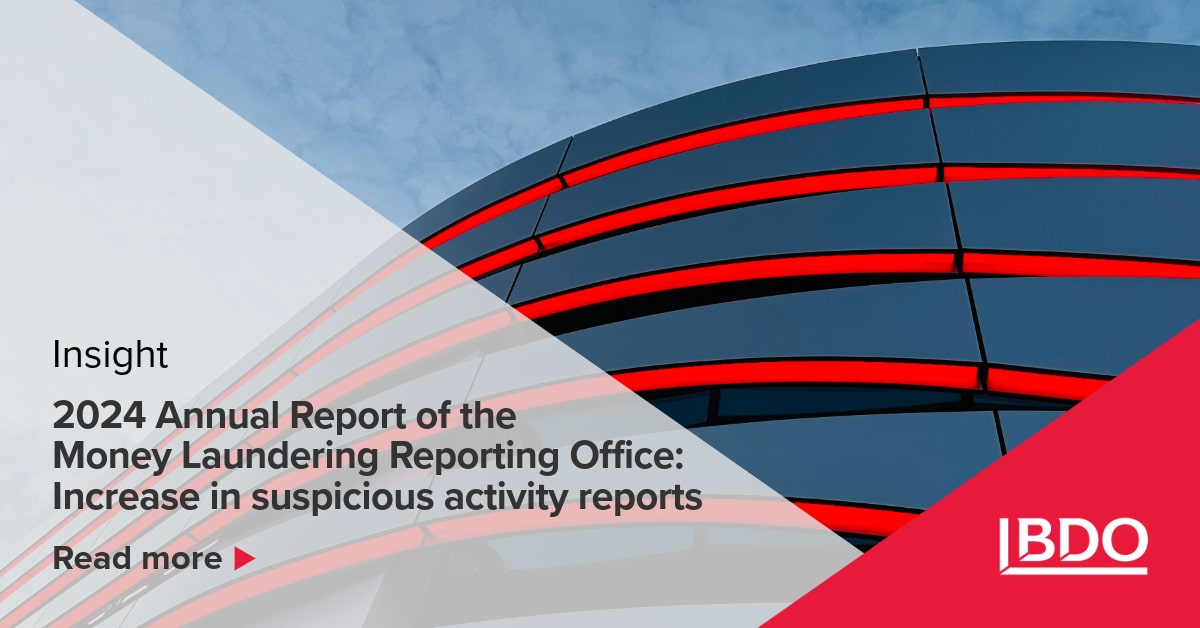 2024 Annual Report of the Money Laundering Reporting Office - BDO